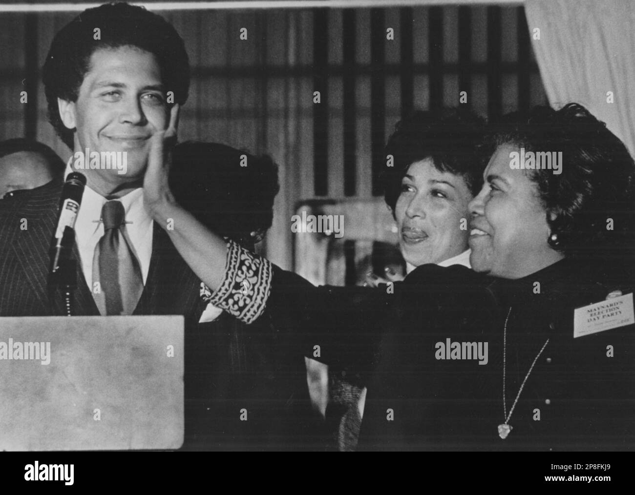 Maynard Jackson, Atlanta's first black mayor, and his mother in this ...