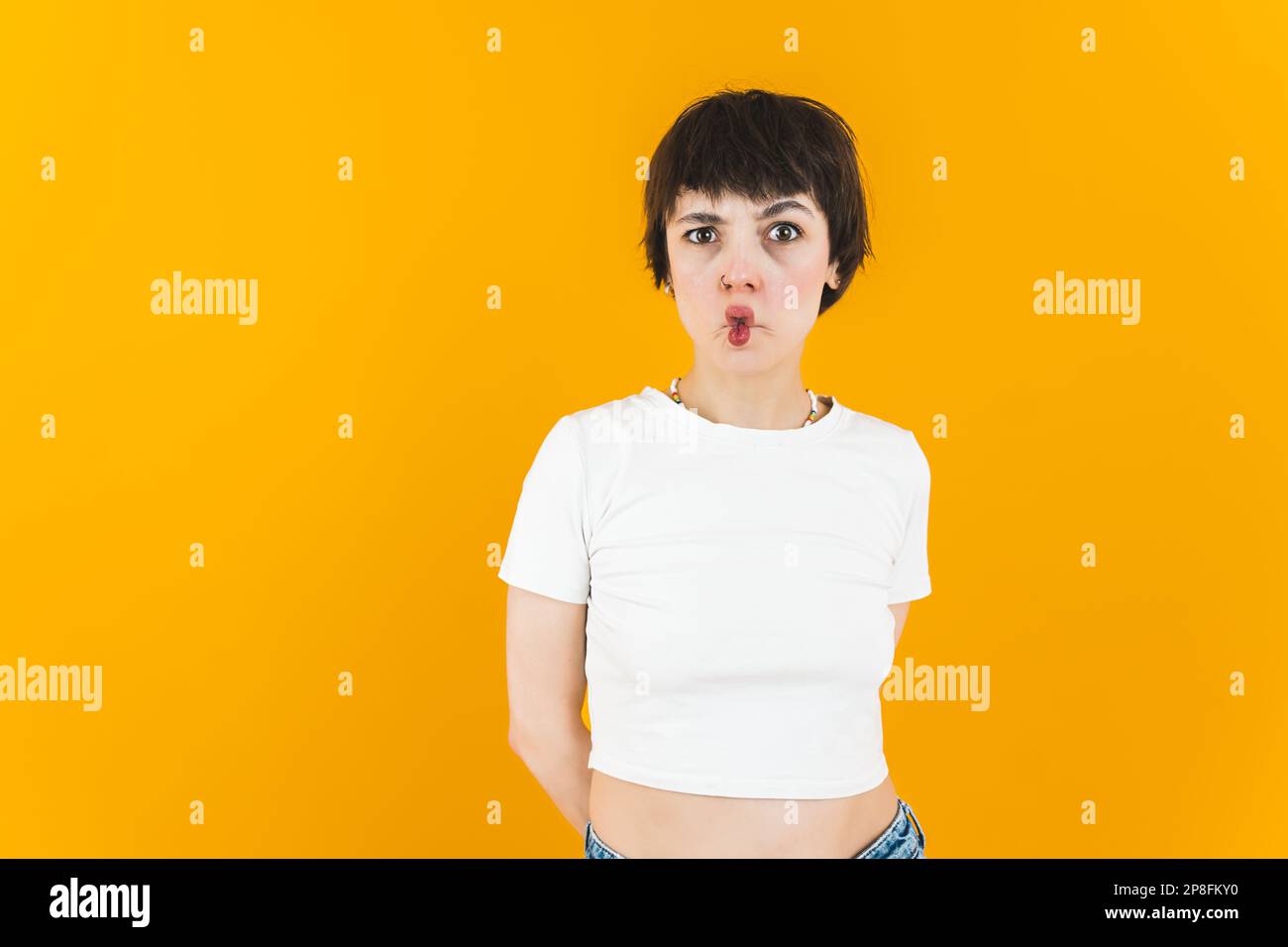 Raised brow hi-res stock photography and images - Alamy