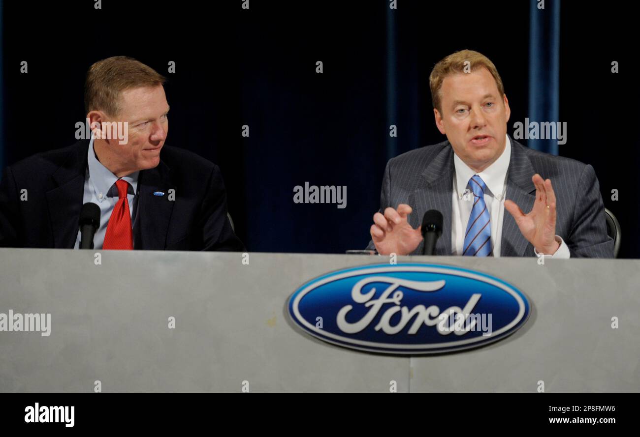 Ford Motor Company Executive Chairman Bill Ford, right, and Chief ...