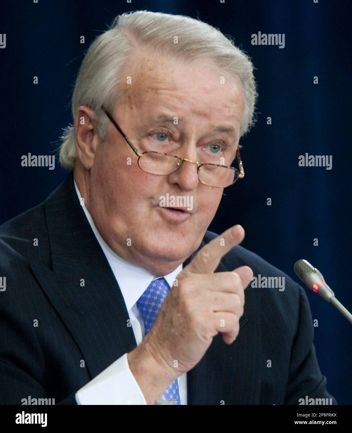 Former prime minister Brian Mulroney testifies at the Oliphant ...