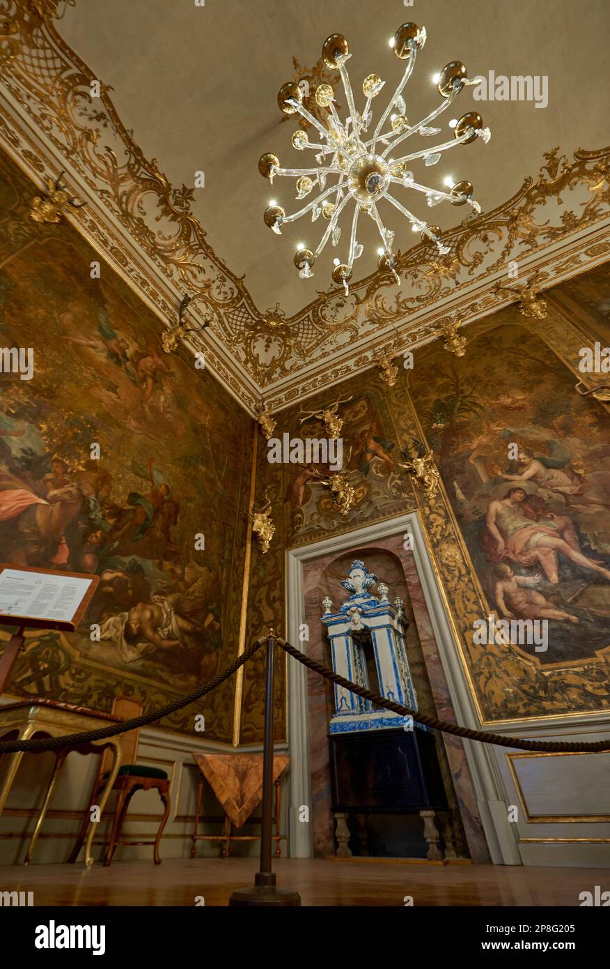 Dazzling interior of Moritzburg castle. Saxony, Germany Stock Photo - Alamy