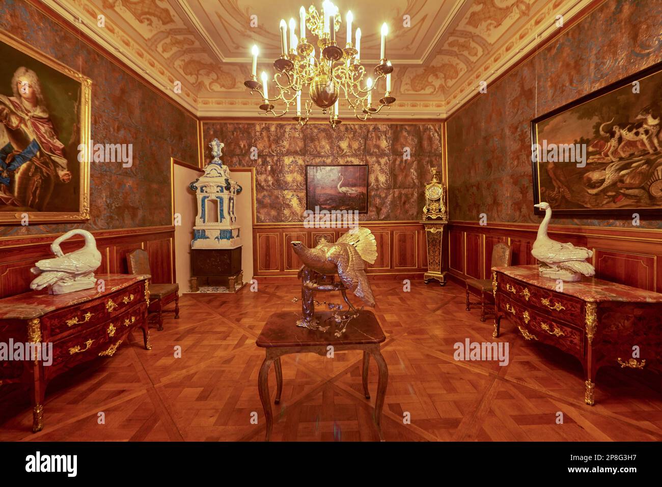 Dazzling interior of Moritzburg castle. Saxony, Germany Stock Photo - Alamy
