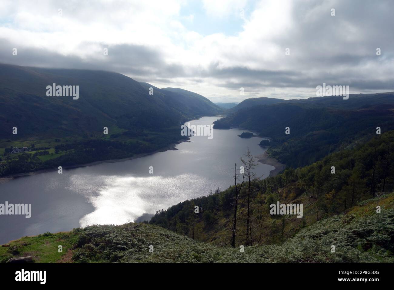 The Thirlmere Reservoir from the Summit of the Wainwright 'Raven Crag ...