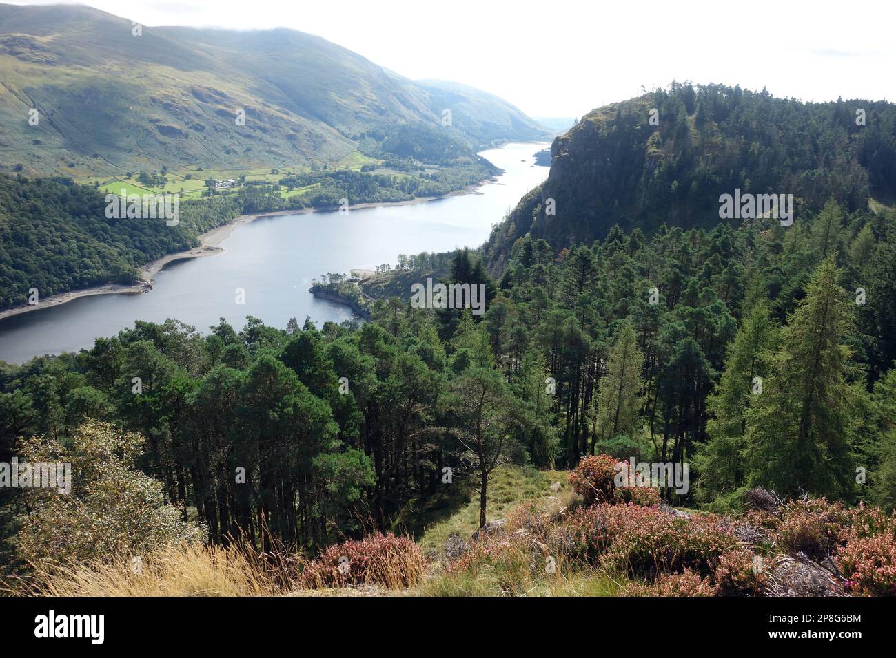 The Wainwright 'Raven Crag' and the Thirlmere Reservoir from 'The Benn ...