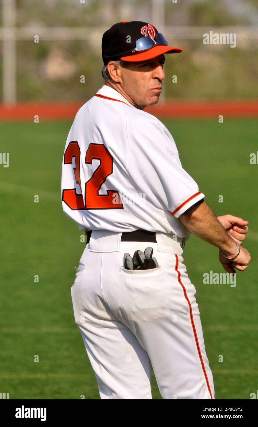 George Washington High School head baseball coach Steve Mandl looks on ...