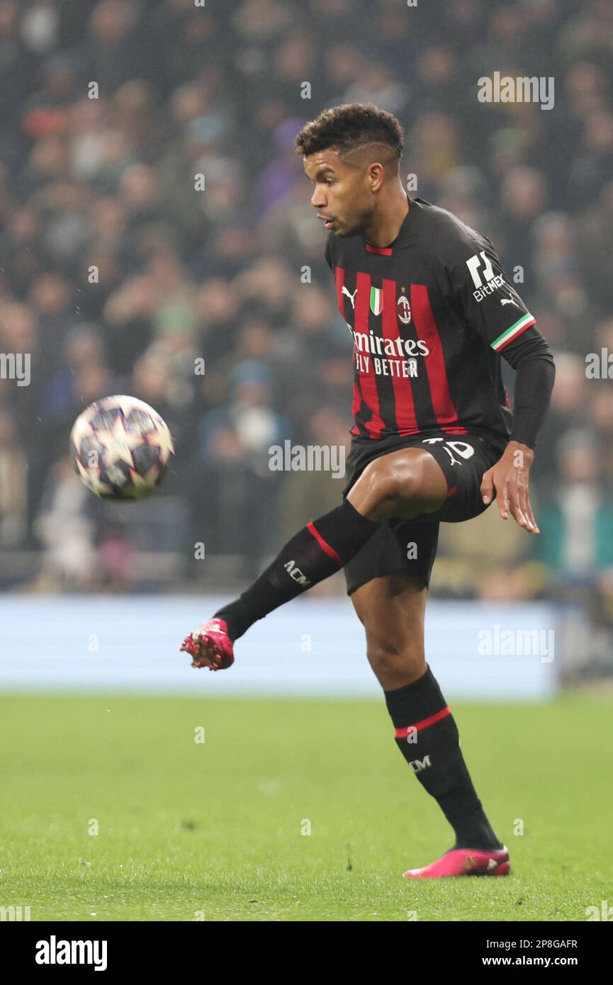 Junior Messias of AC Milan in action during the UEFA Champion League ...