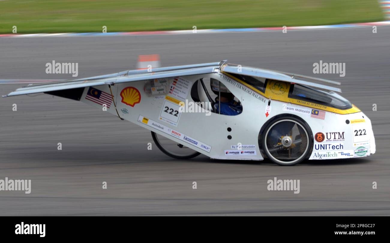 An eco tech car developed by the university for technology in Malaysia ...