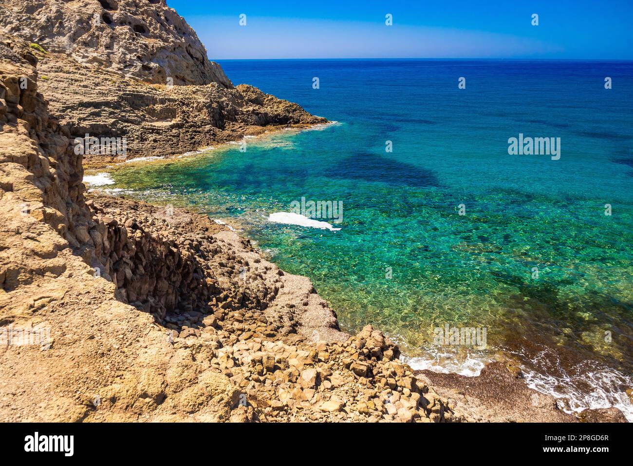 Columnar Jointing Structures Of Punta Baja, Lava Flows, Volcanic Rocks ...