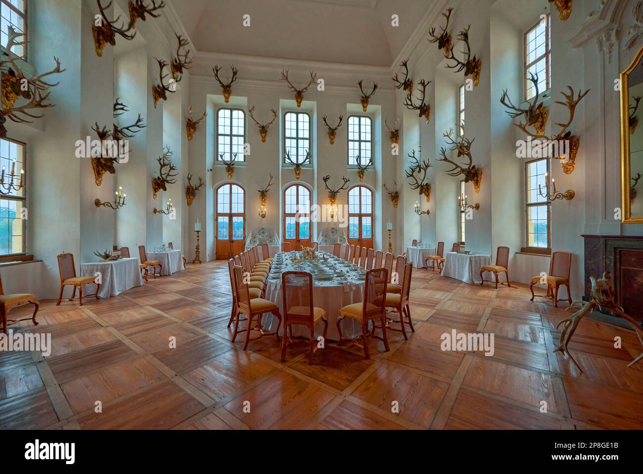 Dazzling interior of Moritzburg castle. Saxony, Germany Stock Photo - Alamy