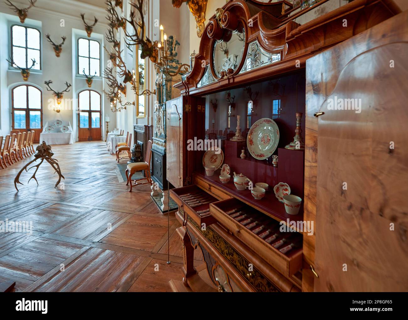 Dazzling interior of Moritzburg castle. Saxony, Germany Stock Photo - Alamy
