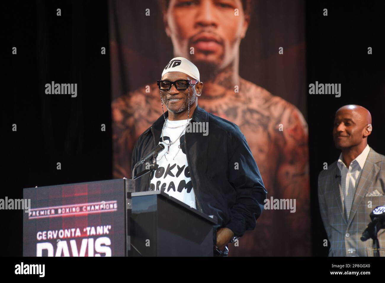 New York, USA. 08th Mar, 2023. Calvin Ford attends the Gervonta Davis ...