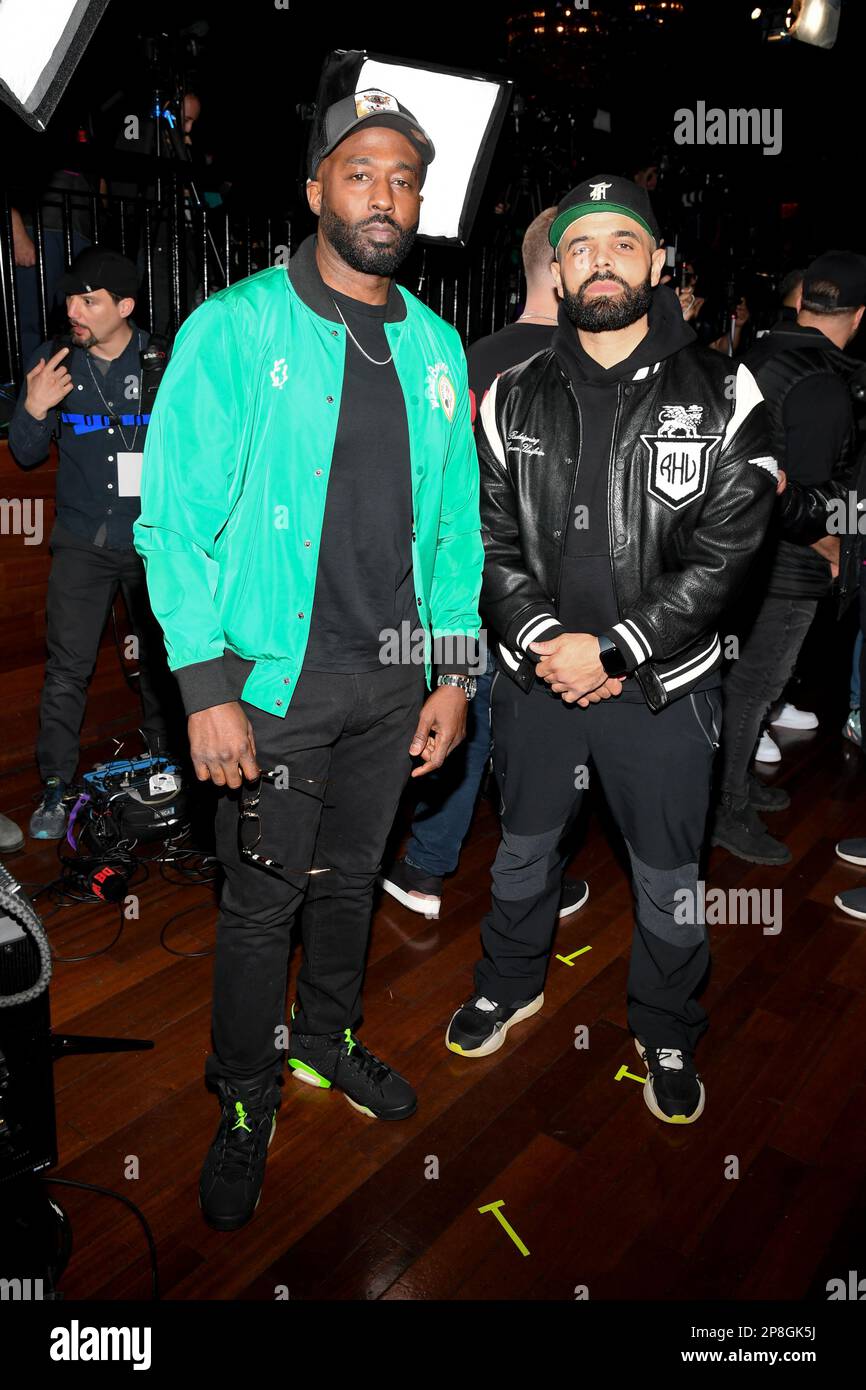New York, USA. 08th Mar, 2023. Kamal Barak Bess and Akin Reyes attend ...