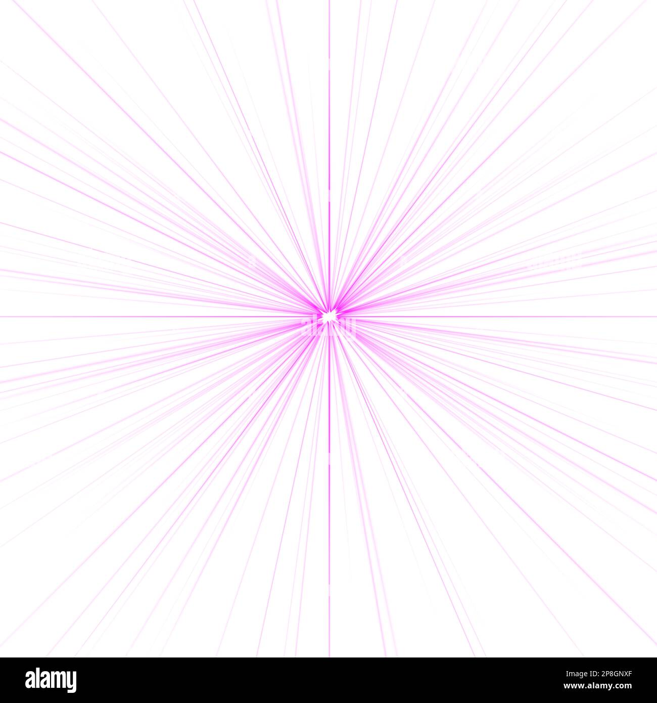 Digitally rendered Light effect rays flash radiance of star or sun ...