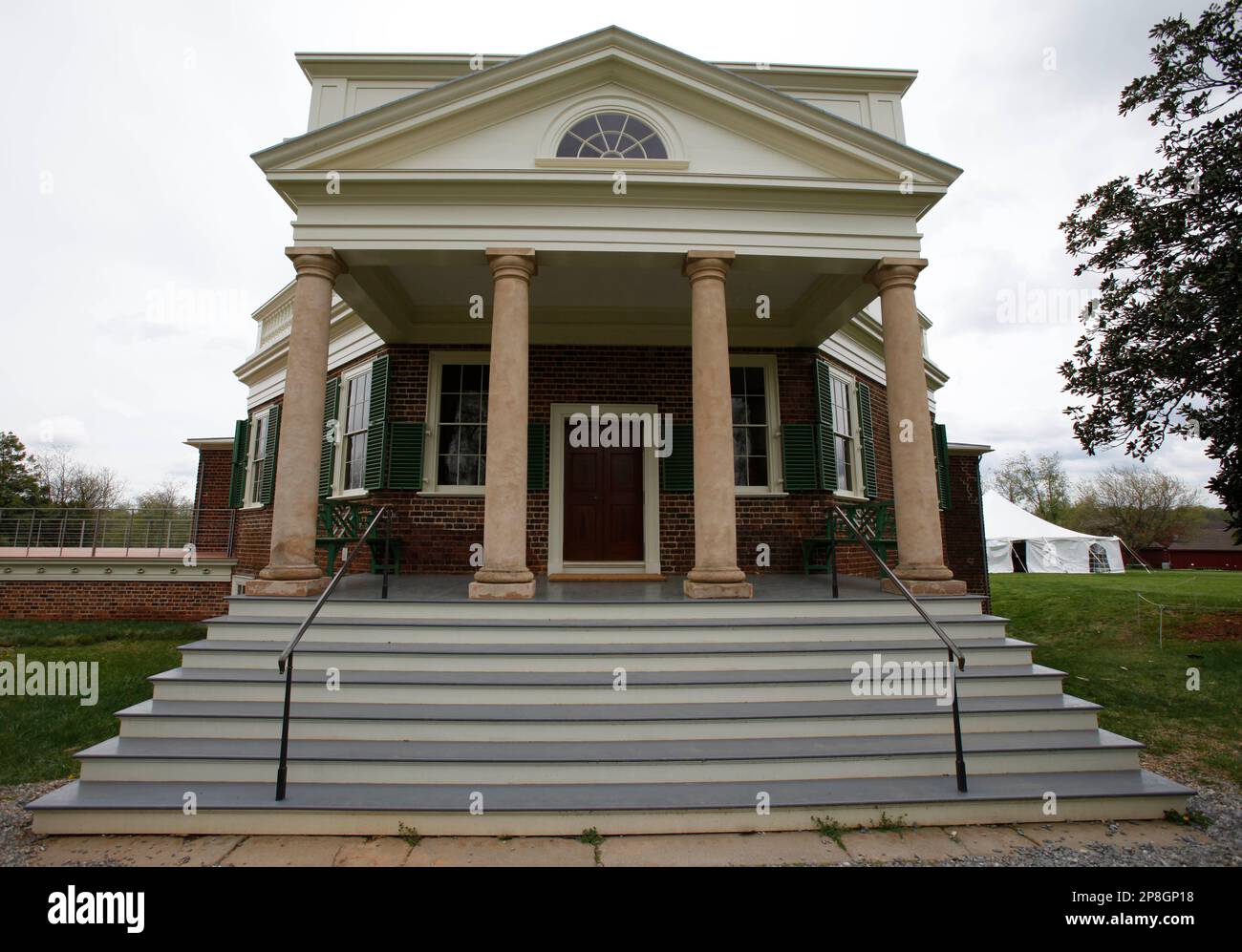 In this photo taken on April 22, 2009, Thomas Jefferson's Poplar Forest ...