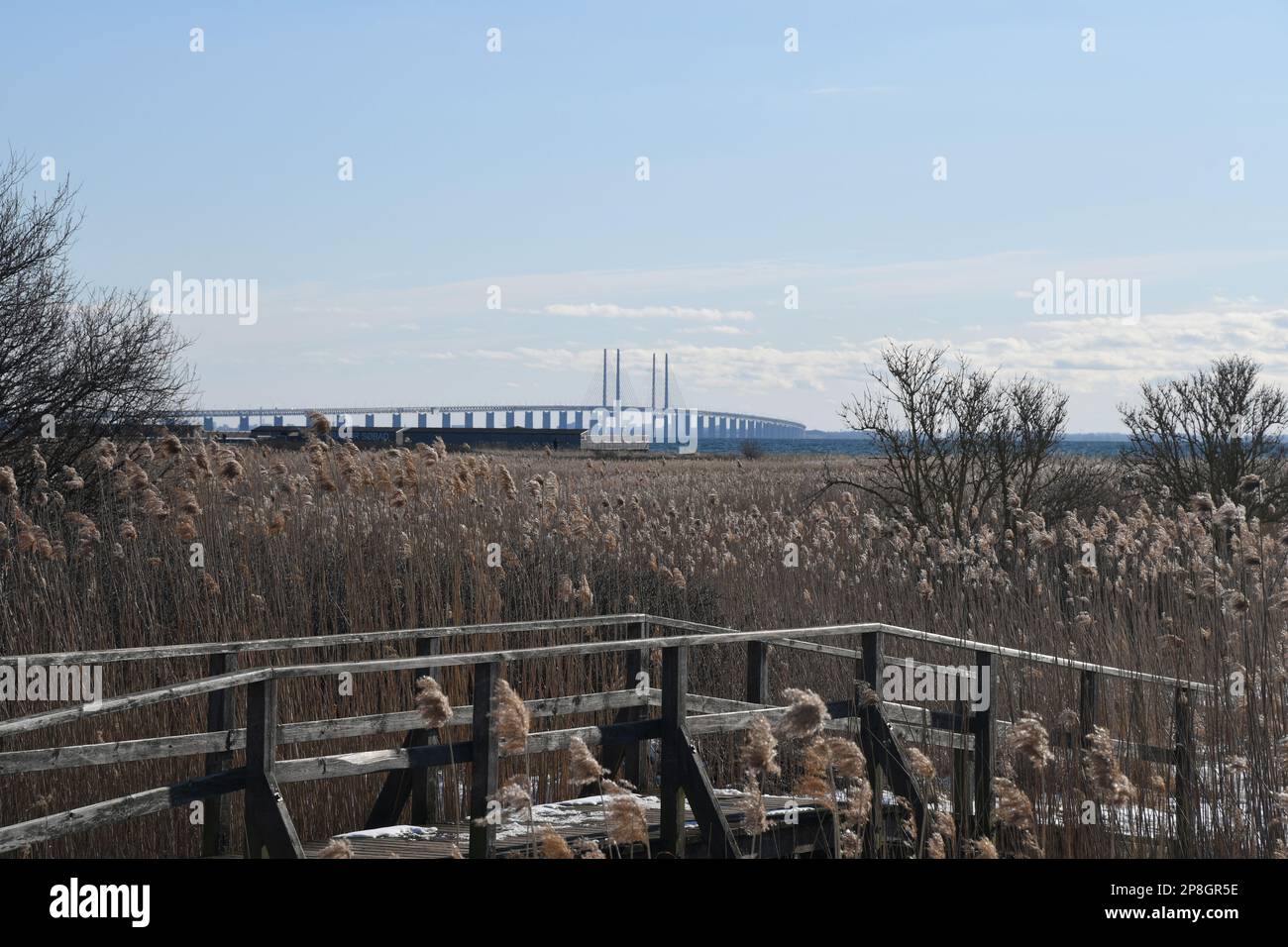 DragorDenmark/09 March 2023/Oresdund link bridge between Denmark ...