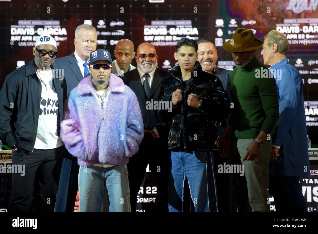 New York, USA. 08th Mar, 2023. Gervonta Davis and Ryan Garcia attend ...