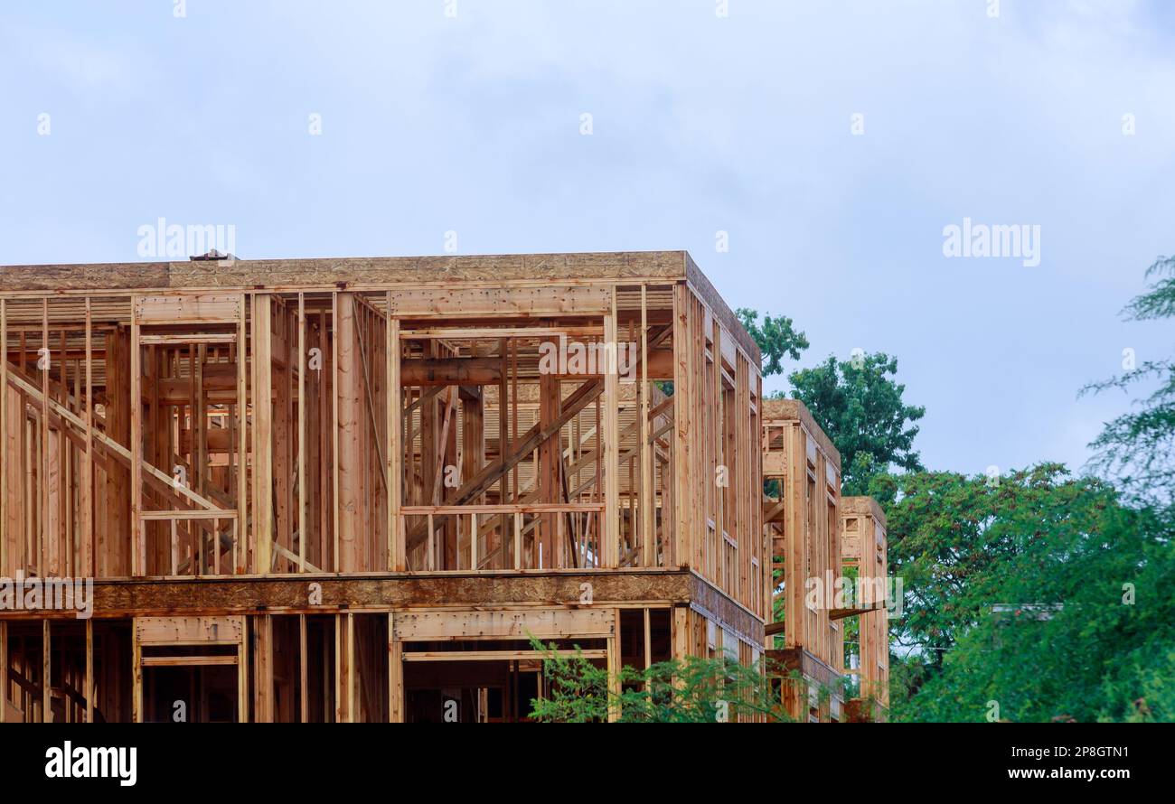 Stick house truss frames were designed to provide maximum support for ...