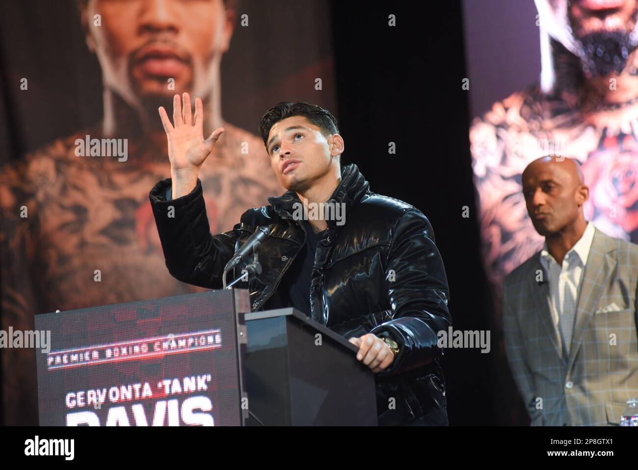 New York, USA. 08th Mar, 2023. Ryan Garcia attends the Gervonta Davis ...