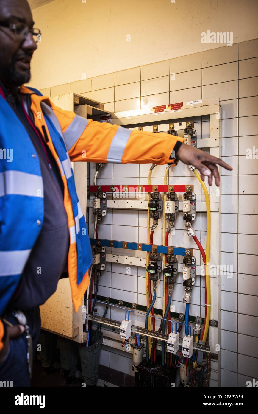 HAARLEM - An employee of Alliander on a project of network manager ...