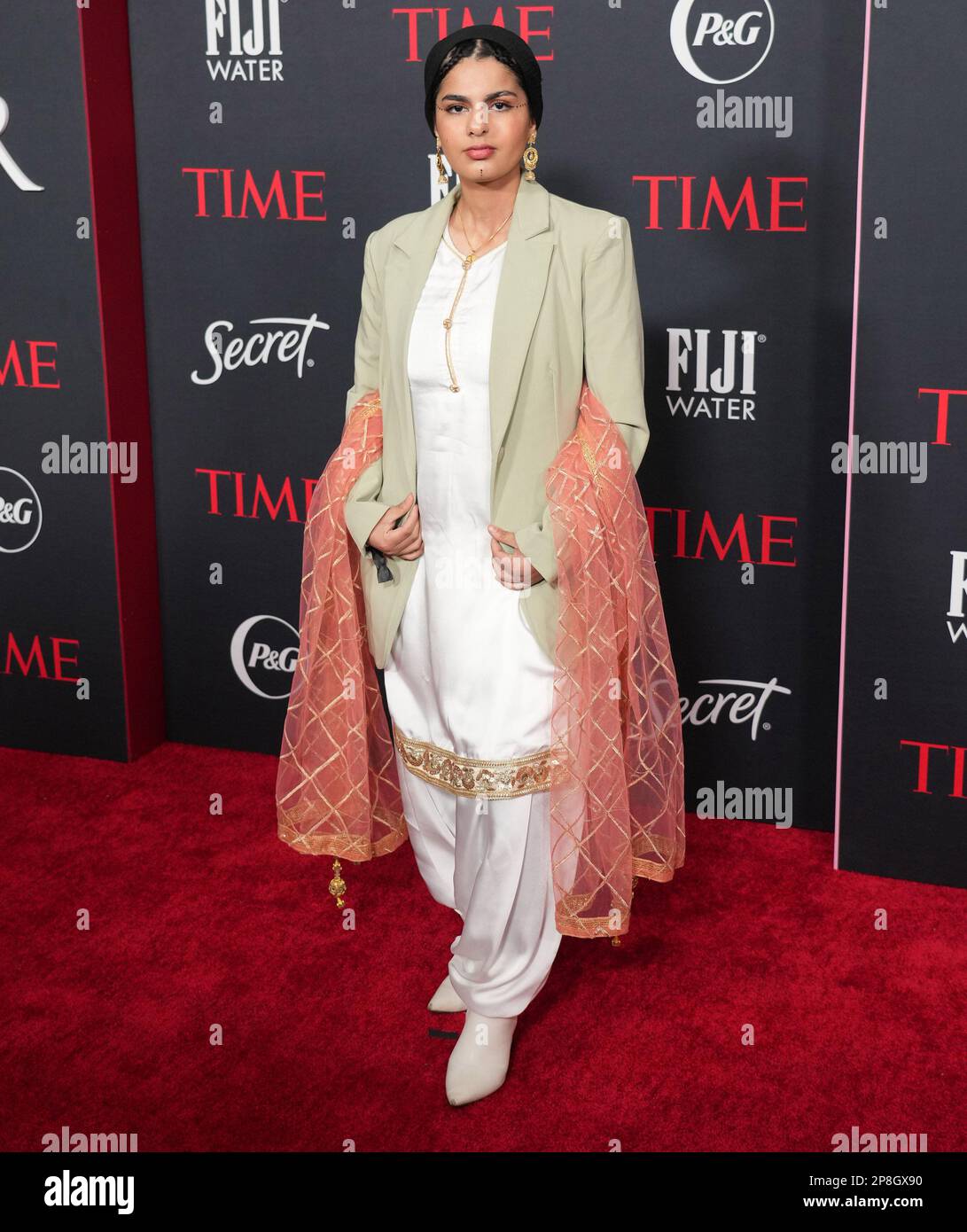 Los Angeles, USA. 08th Mar, 2023. Ayisha Siddiqa arrives at the TIME's 2nd Annual Women Of The ...