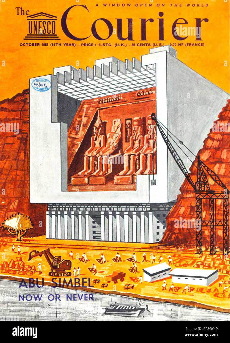 International campaign to save the monuments of nubia hi-res stock ...