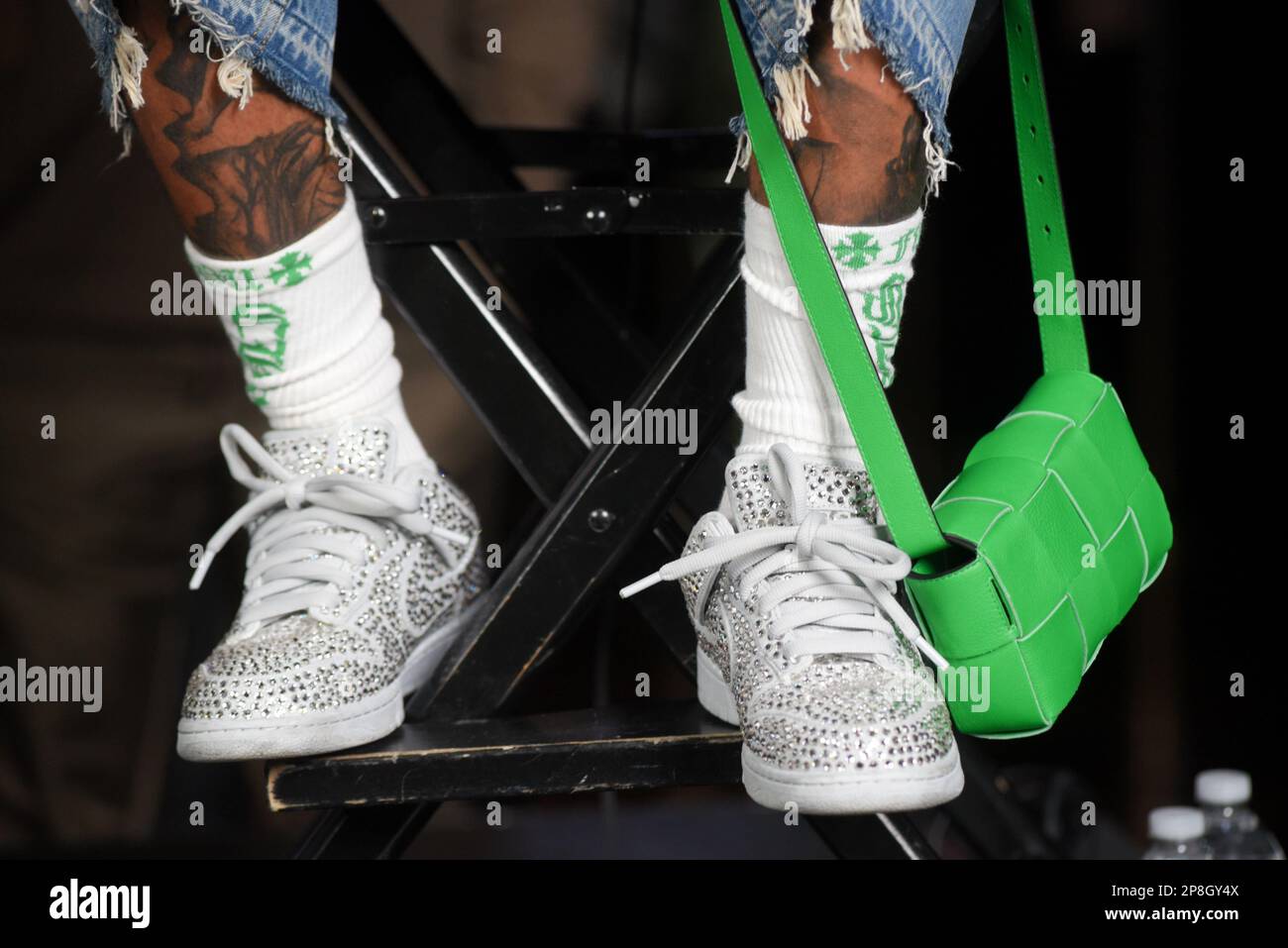 New York, USA. 08th Mar, 2023. Gervonta Davis (fashion detail) attends ...