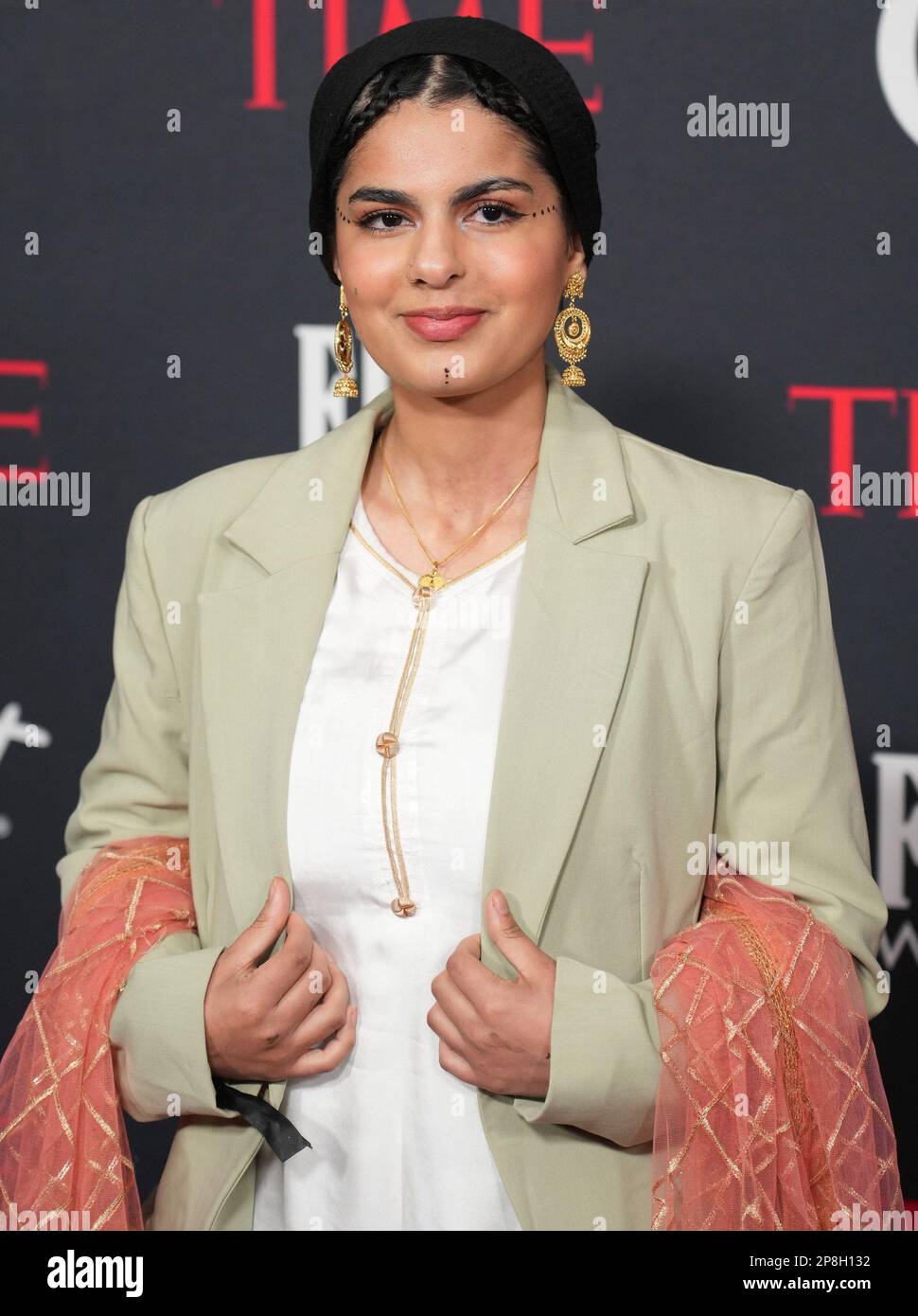 Los Angeles, USA. 08th Mar, 2023. Ayisha Siddiqa arrives at the TIME's ...
