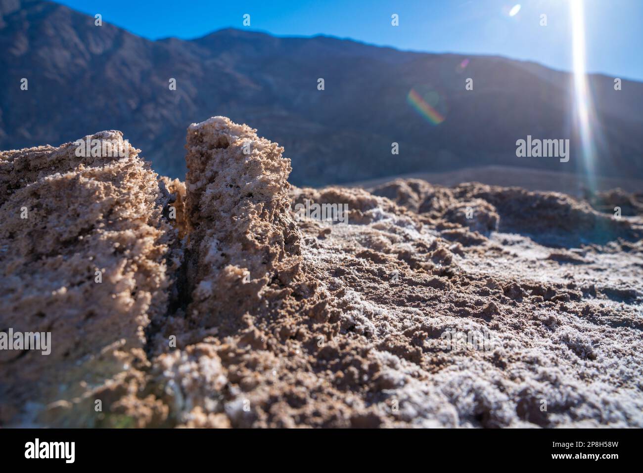 Salt formation in Badwater Basin Stock Photo - Alamy