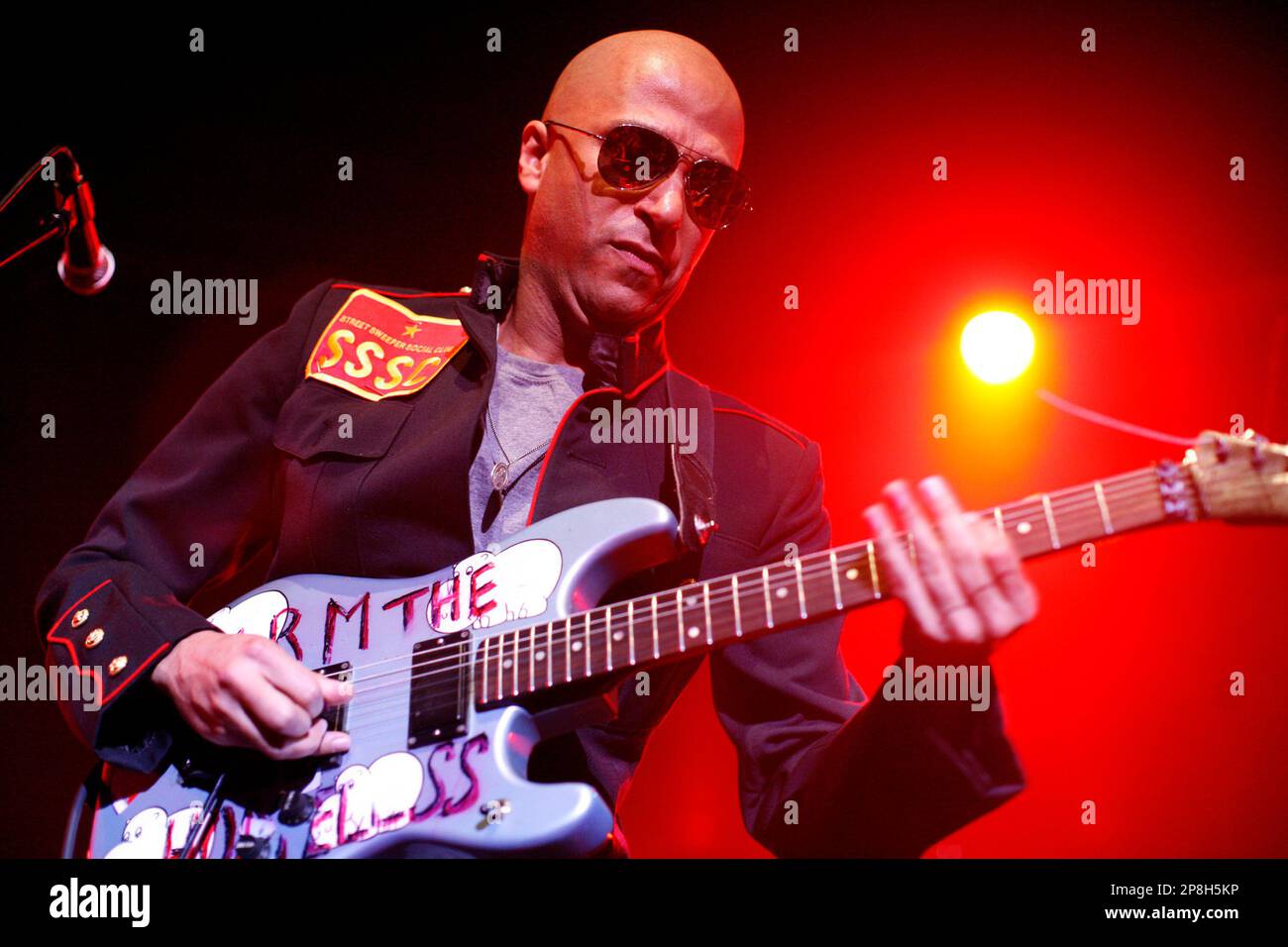 Tom Morello of Rage Against The Machine performs during the Road ...
