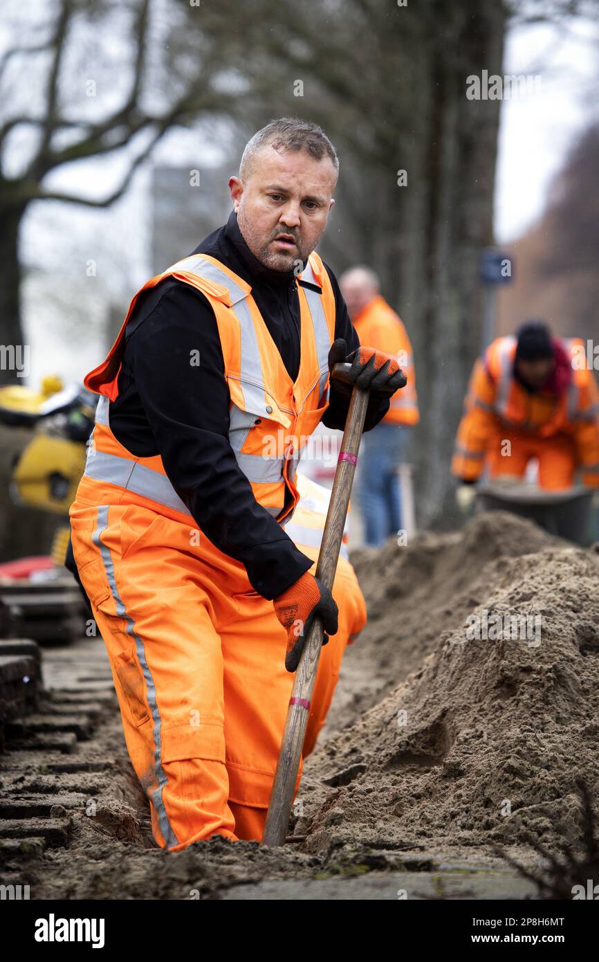 HAARLEM - An employee of Alliander on a project of network manager ...