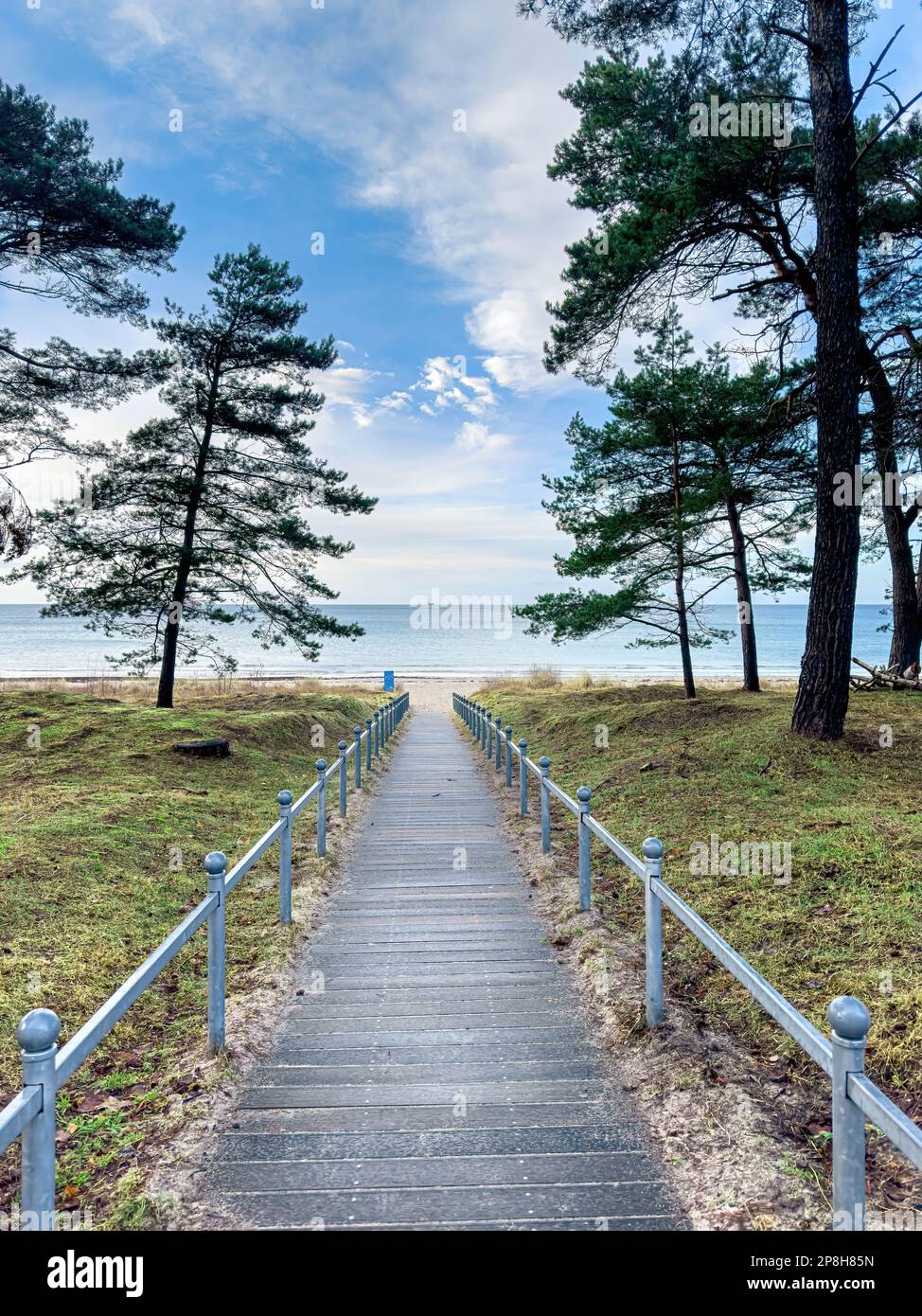 Path with access to the sea, seascape Stock Photo - Alamy