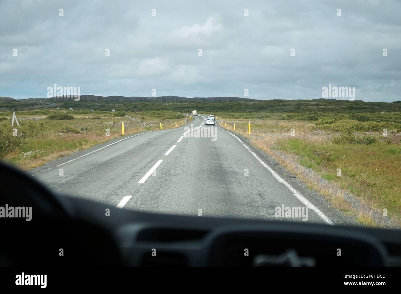 Driving a car - perspective of a driver Stock Photo - Alamy