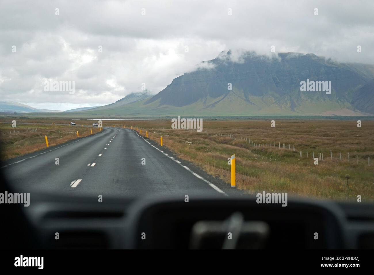 Driving a car - perspective of a driver Stock Photo - Alamy