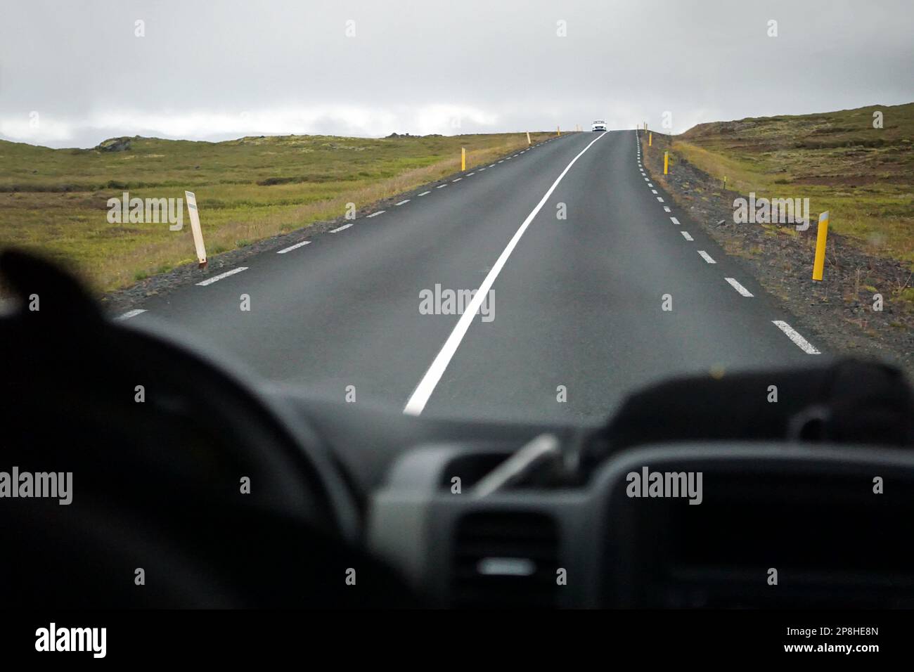 Driving a car - perspective of a driver Stock Photo - Alamy