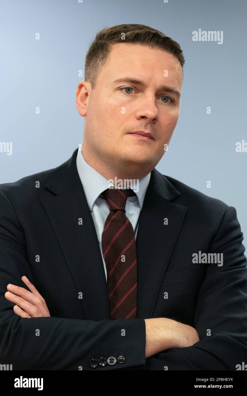 Shadow health secretary Wes Streeting during a visit to Peterborough ...