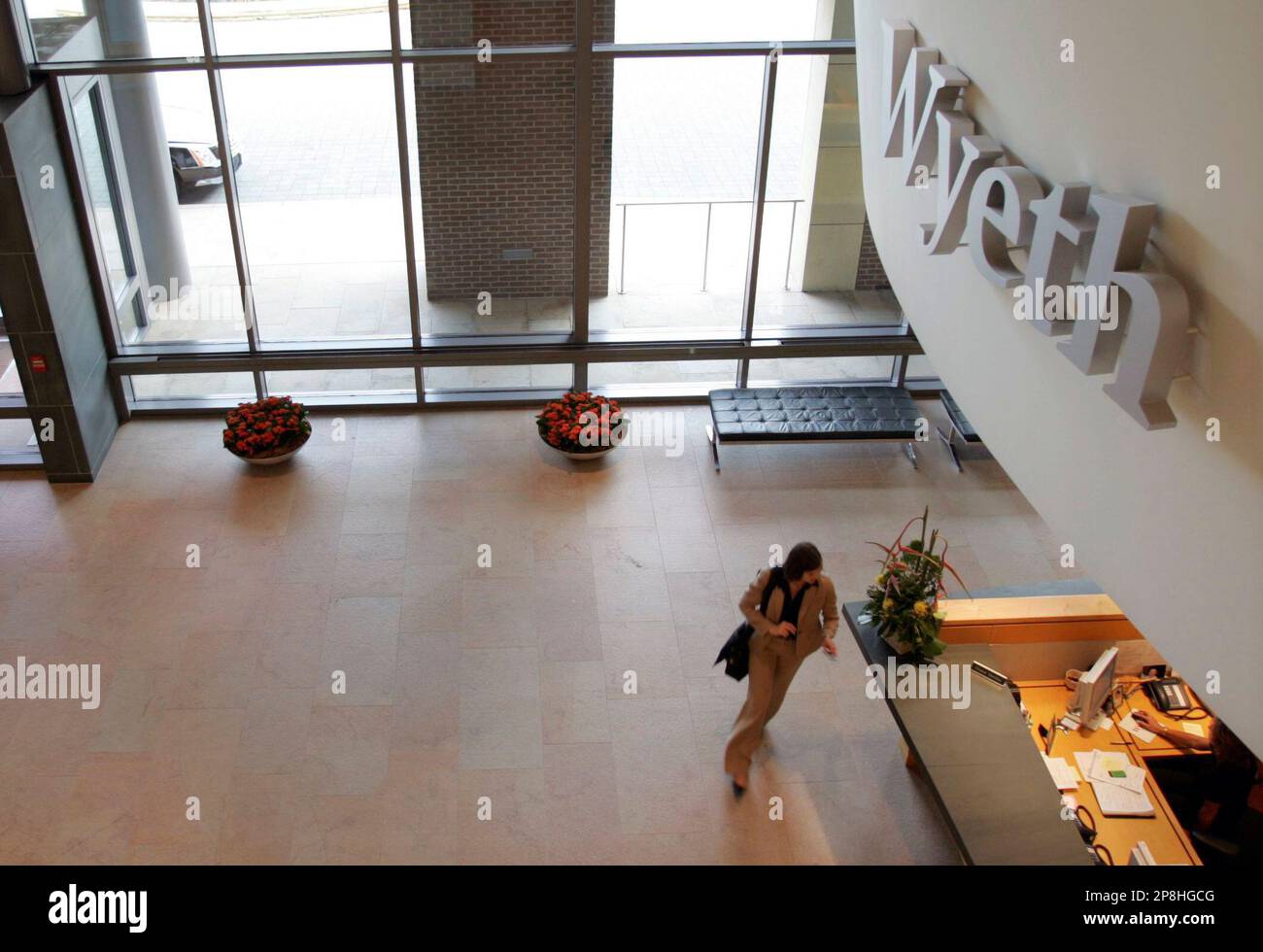 FILE - In this Oct. 19, 2006 file photo, the lobby of the headquarters ...