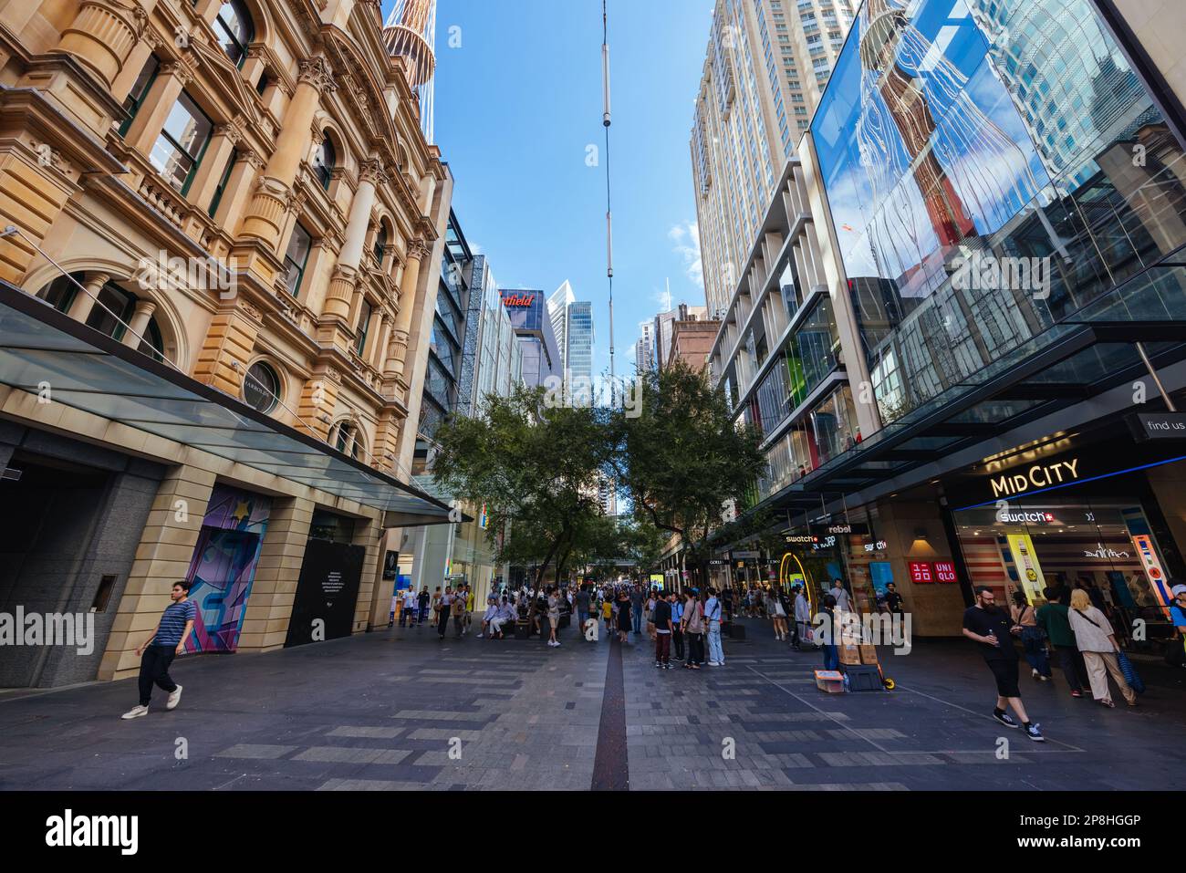 Pitt St Mall in Sydney Australia Stock Photo - Alamy