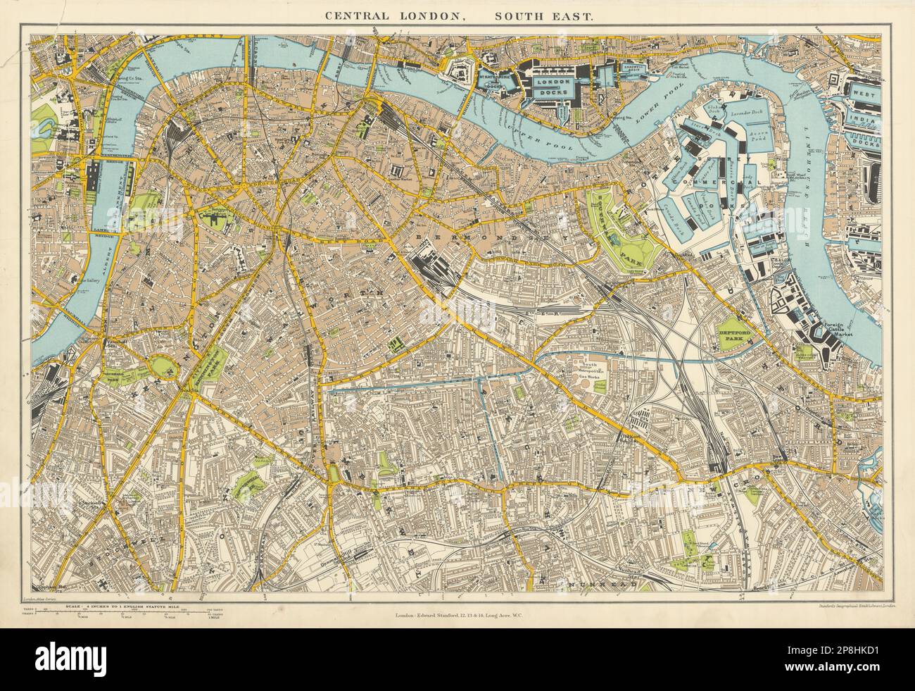 Central London S.E. Southwark Bermondsey Camberwell Deptford. STANFORD ...