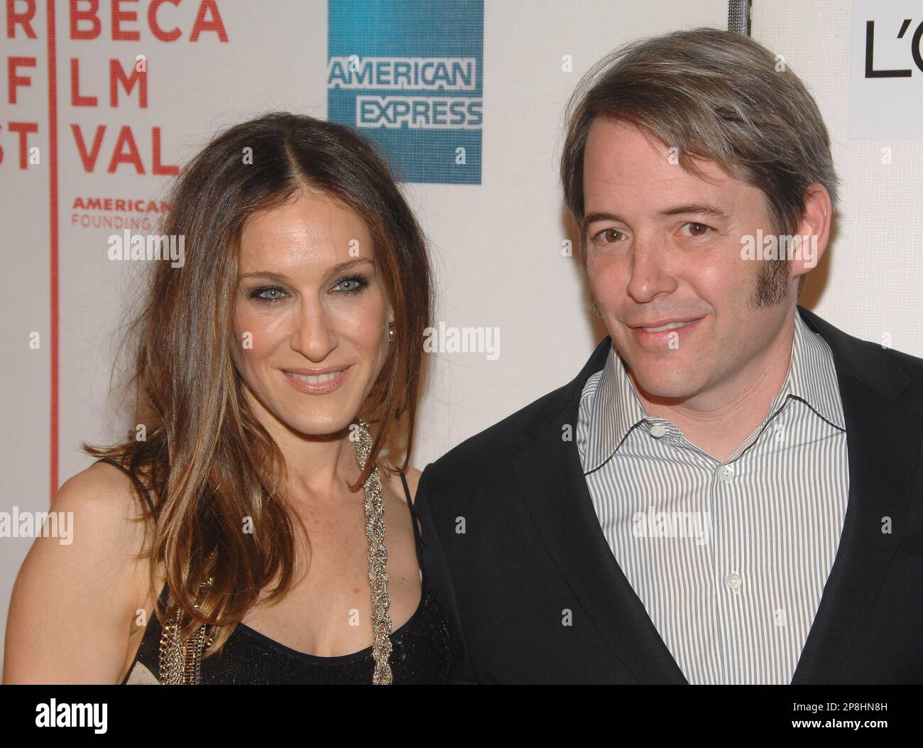 Actors Matthew Broderick and Sarah Jessica Parker attend the premiere ...
