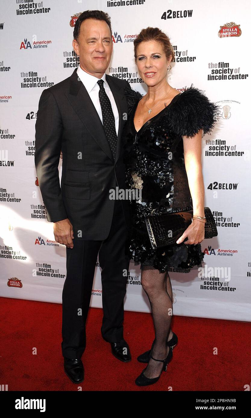 The Film Society of Lincoln Center honoree actor Tom Hanks and his wife ...