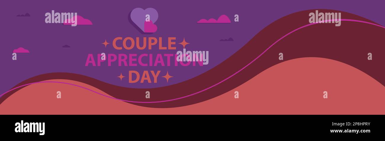 Couple Appreciation Day vector illustration design background banner ...