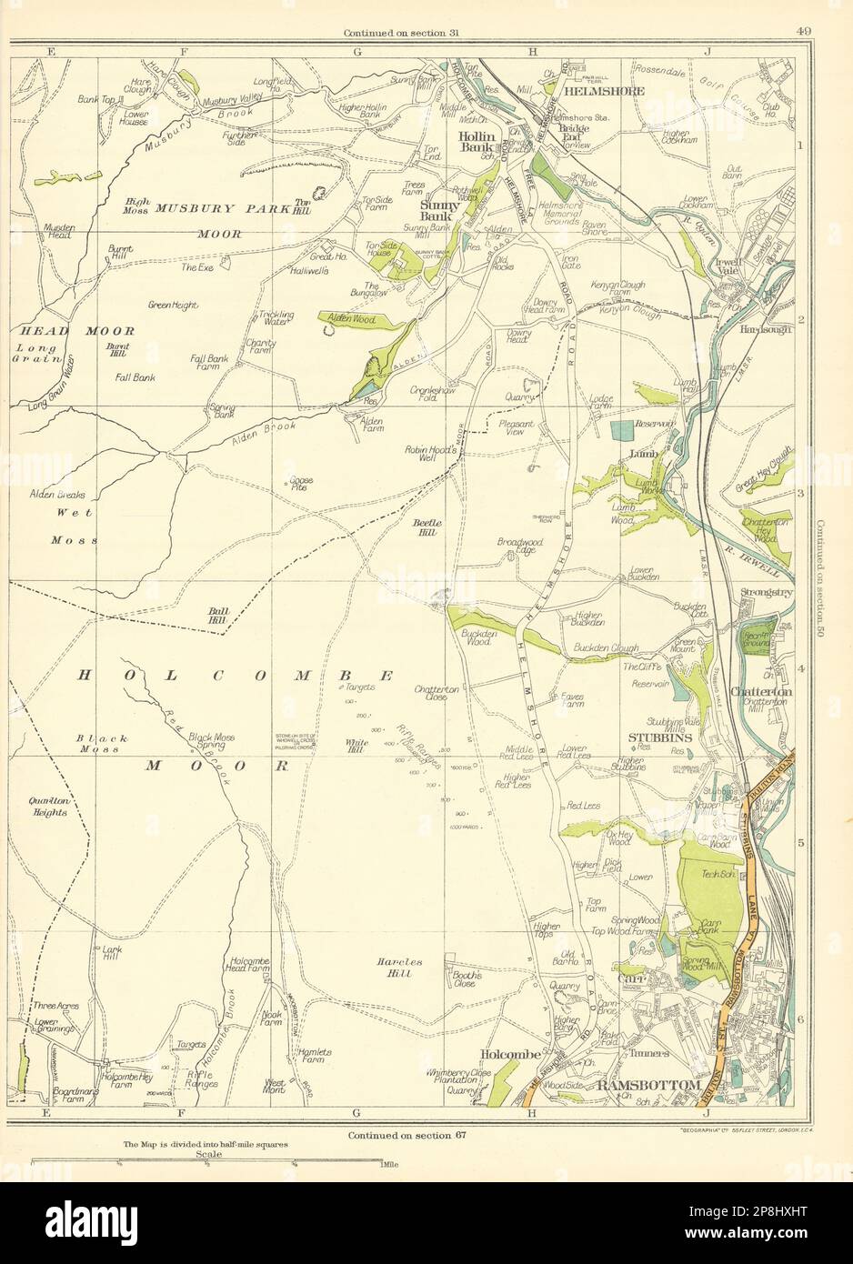 Map of ramsbottom hi-res stock photography and images - Alamy