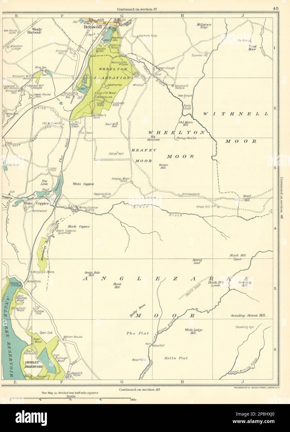 LANCS Anglezarke Moor Heapey Withnell Wheelton Plantations Brinscall ...