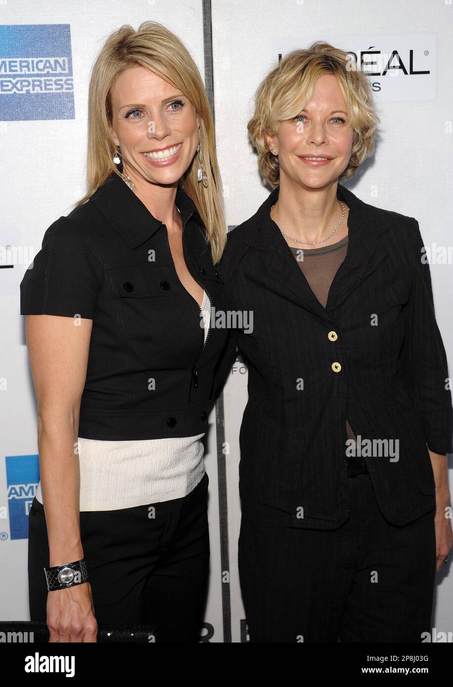Director Cheryl Hines, left, and actress Meg Ryan attend the premiere ...
