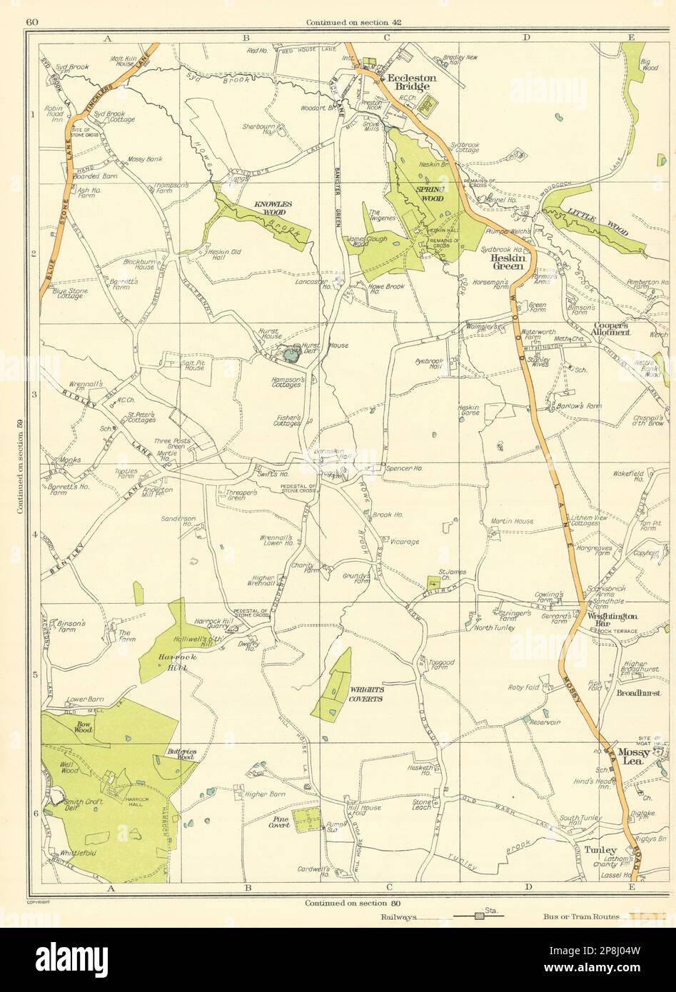 Lancashire map 20th century hi-res stock photography and images - Alamy