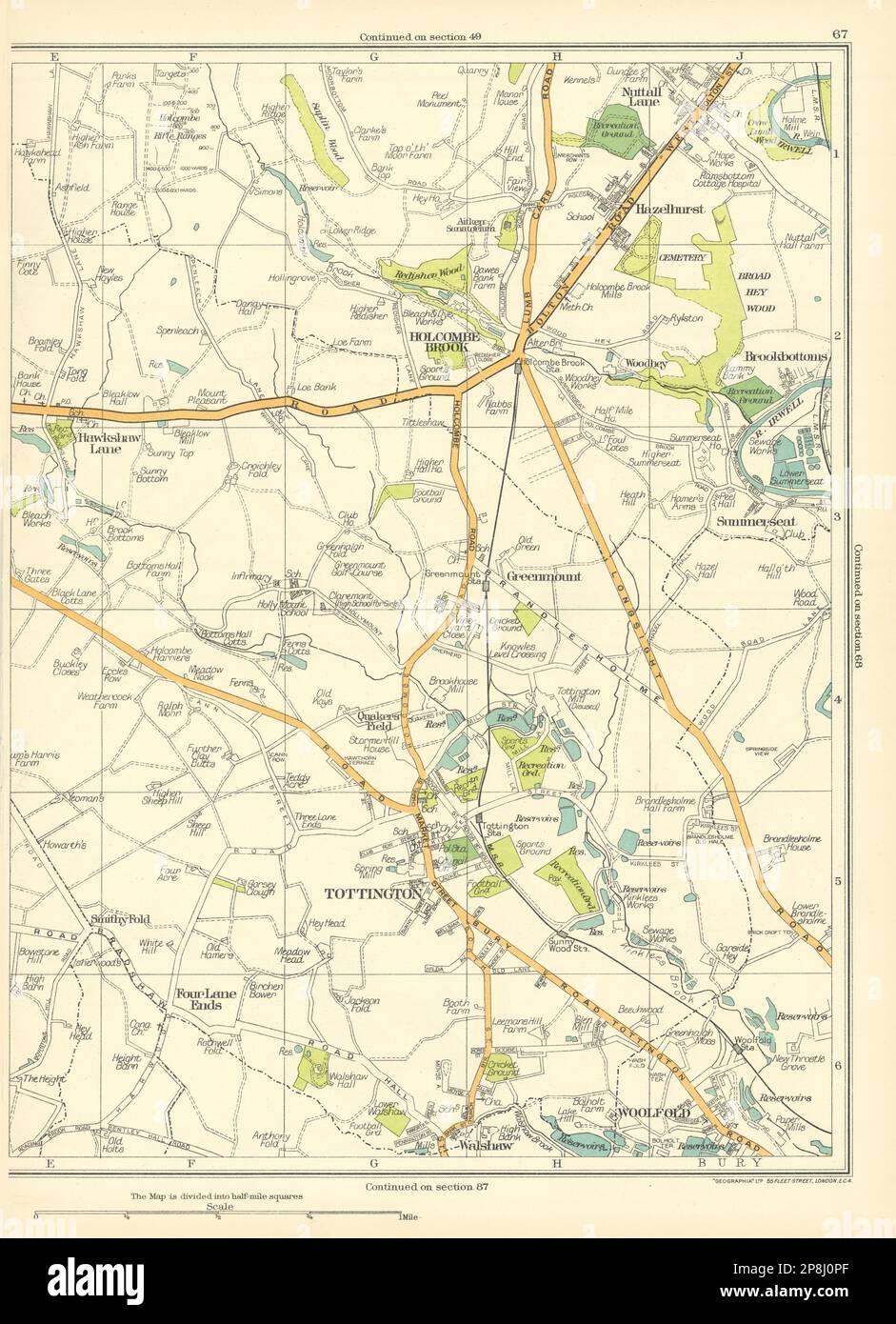 LANCS Bury Tottington Woolfold Greenmount Holcombe Brook Summerseat ...