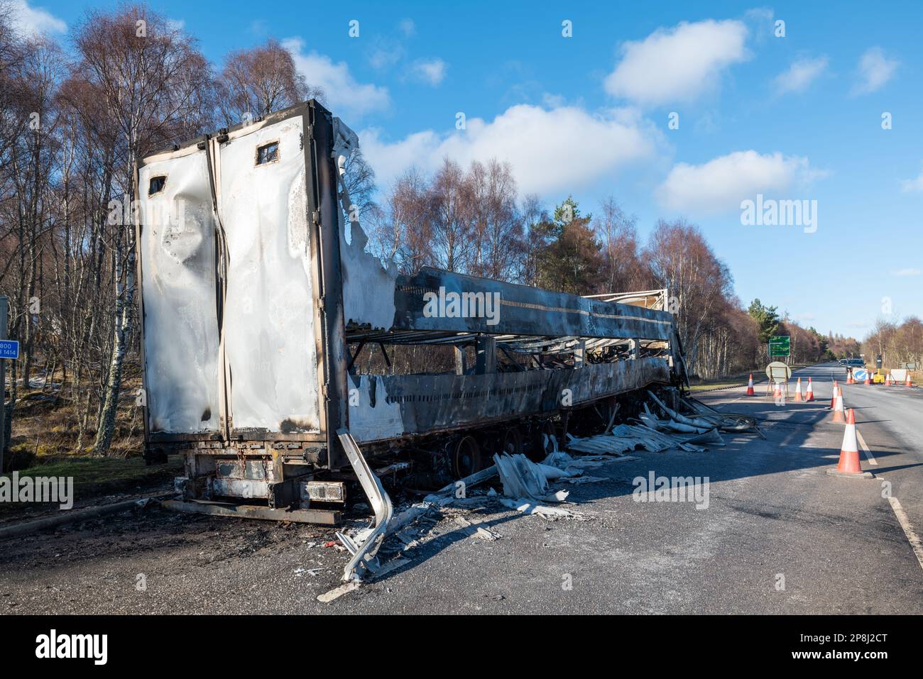 8 March 2023. A9 Road,Aviemore,Highlands and Islands,Scotland. This is ...