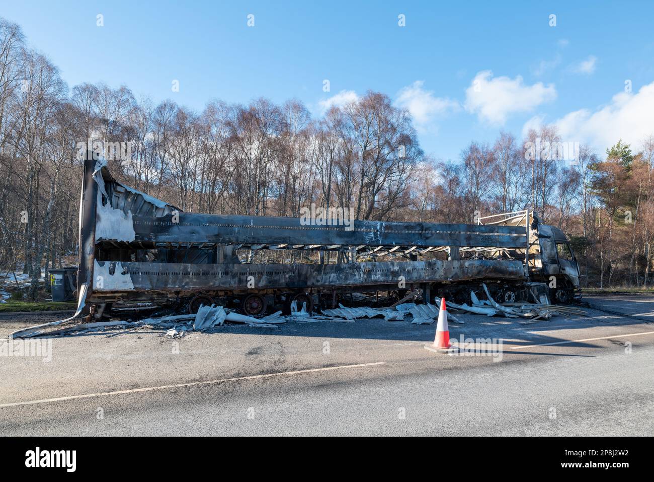 8 March 2023. A9 Road,Aviemore,Highlands and Islands,Scotland. This is ...