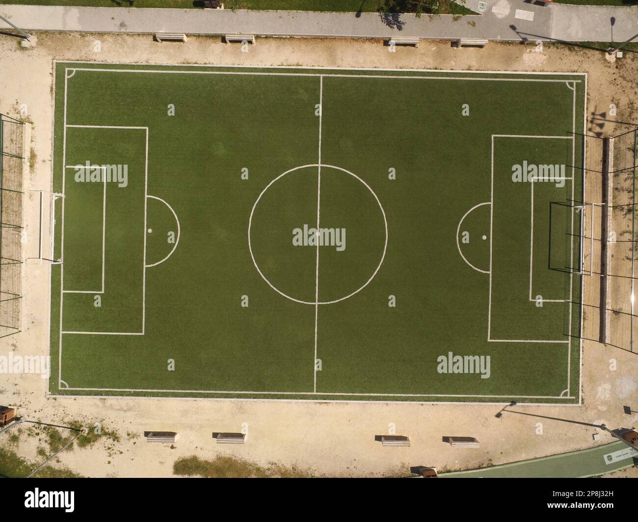 football pitch from above Stock Photo - Alamy