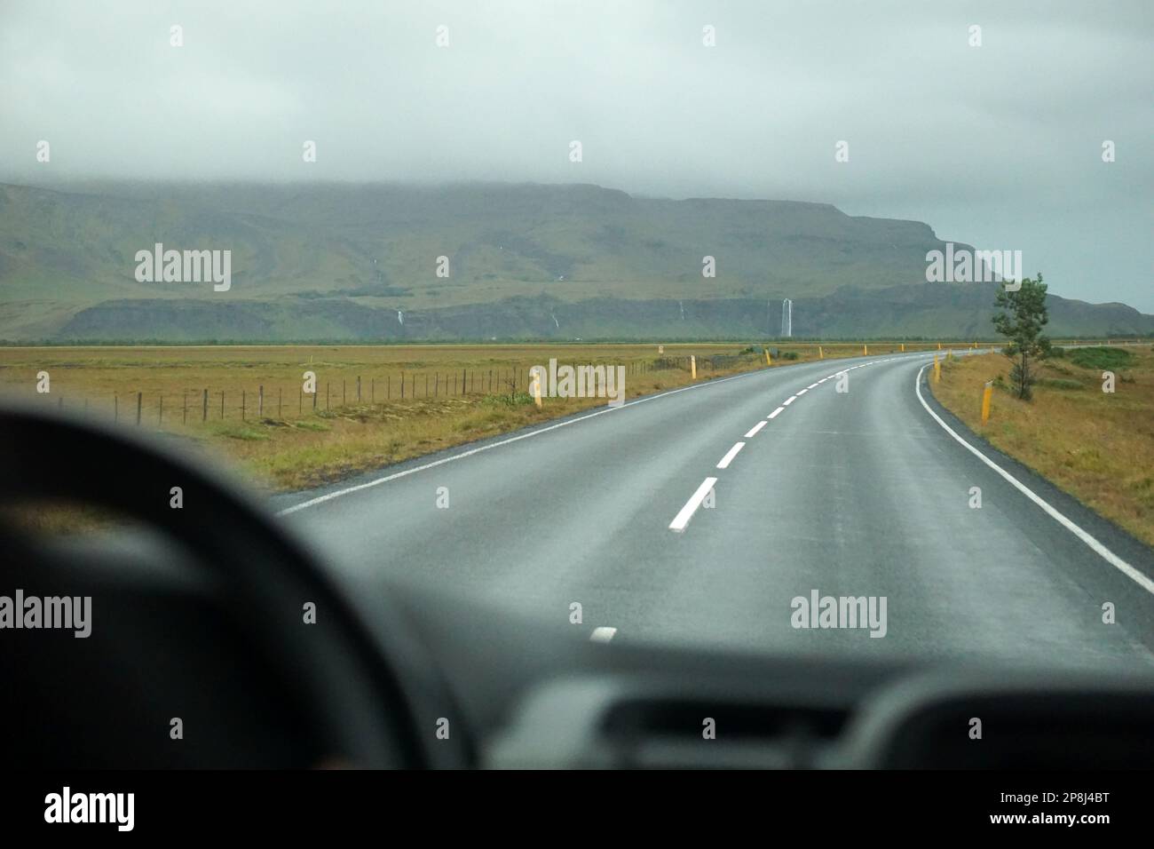 Driving a car - perspective of a driver Stock Photo - Alamy